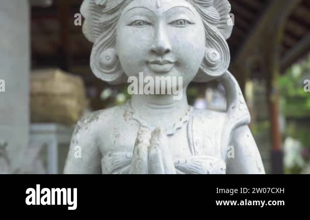 Indonesia god statue in front Bali temple, Indonesia. Traditional ...