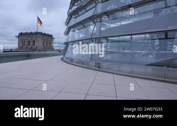 BERLIN - CIRCA JULY, 2017: Reichstag Dome view. The Reichstag dome is a ...