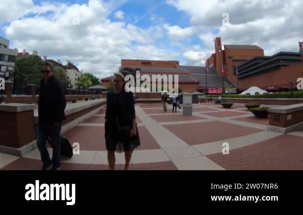 London May 2018 Pov Entering Gate British Library Gate Designed By