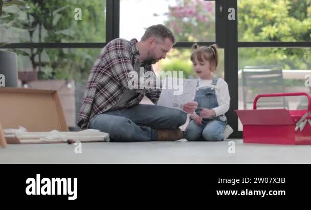 Father daughter building flat pack Stock Videos & Footage - HD and 4K ...