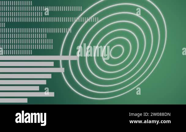 Digital art of signal strength through ripple effect. Moving bar graph ...