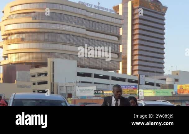 Parking lot at the Hilton Garden Inn in the Society Business Park in ...