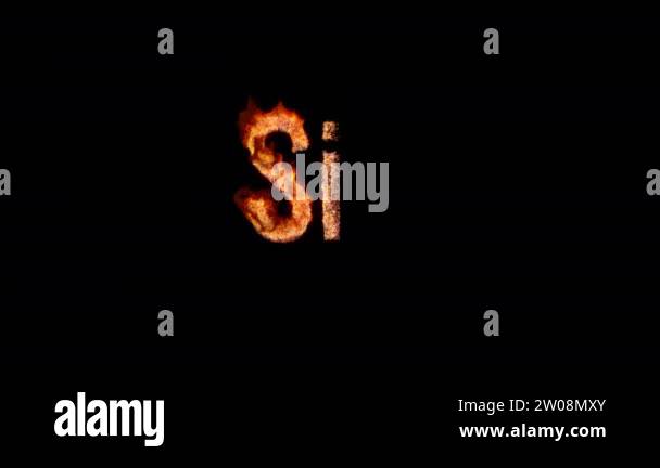 Burning text SIN. Animated fire and smoke. Included alpha channel Stock ...