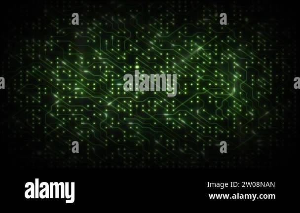 Technology Computer Chipset Background Loop/ 4k animation of an ...