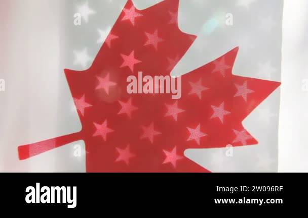 Flags of the two countries blowing in the wind Stock Video Footage - Alamy