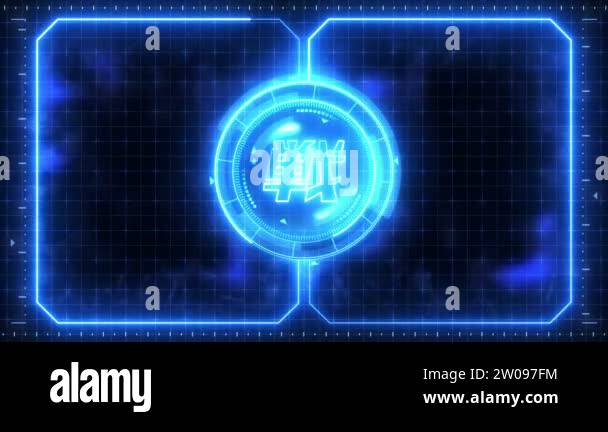 Futuristic sports game loop animation. Versus battle fight background ...