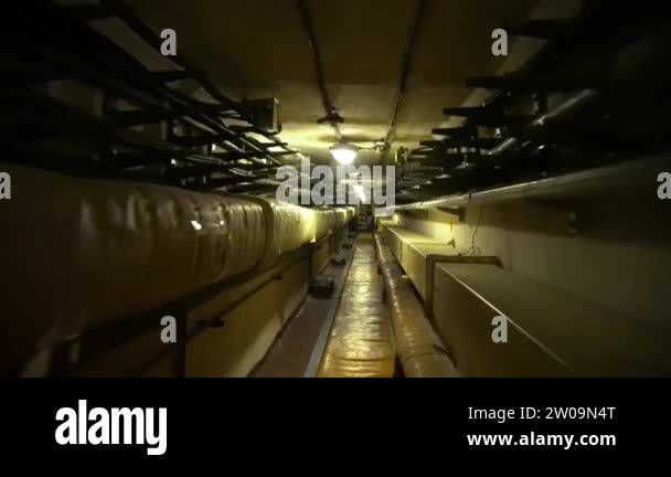 tunnel in an underground bunker for launching intercontinental missiles ...