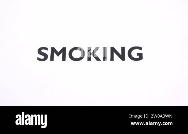 No smoking sign with negative space Stock Videos & Footage - HD and 4K ...