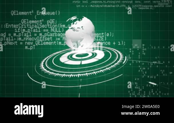 Animation of calibrated circular measuring dials tracking the rotation ...