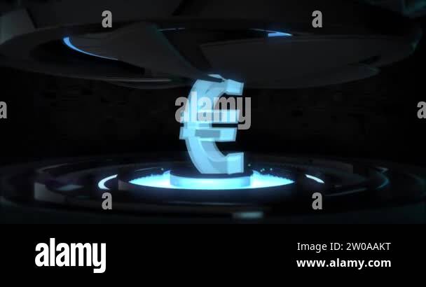 Making of Euro money at moving mechanical workplace, virtual ...