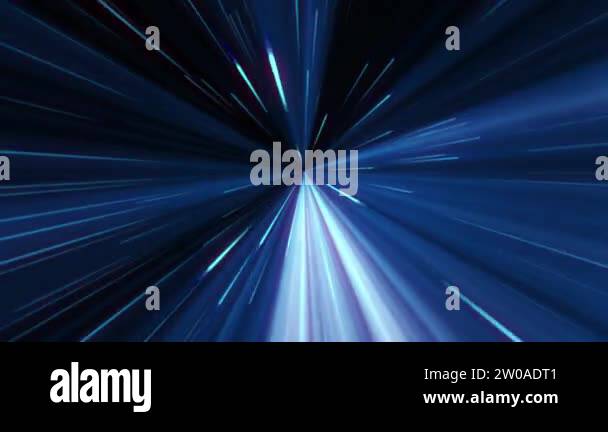 Abstract creative speed of light hyper jump into another galaxy ...