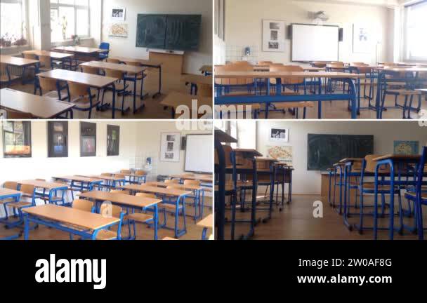 4K montage (compilation) - school class (classroom) - with electronic ...