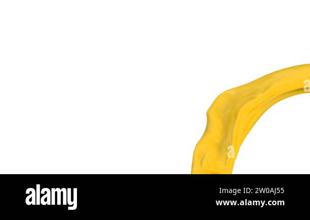 Flowing color background yellow paint Stock Videos & Footage - HD and ...