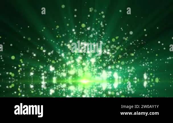 Green glitter sparkles animation on black background. 4k shiny backdrop ...