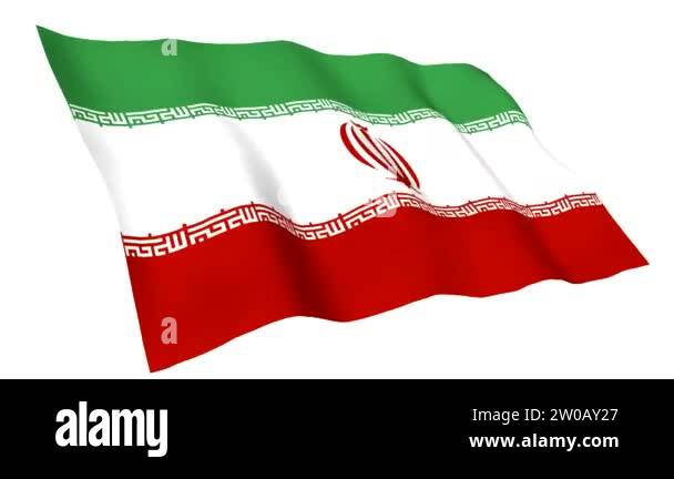 Animated flag of Iran Stock Video Footage - Alamy