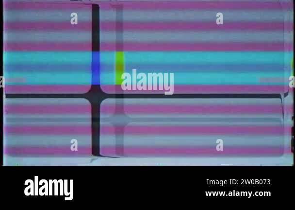 VHS defects noise and artifacts, glitches from an old tape. Glitch ...