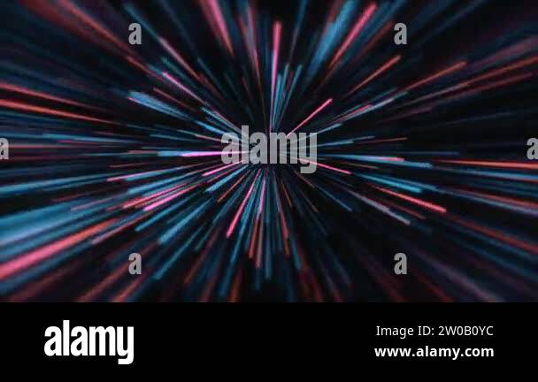 acceleration speed motion tunnel light and stripes moving fast over ...