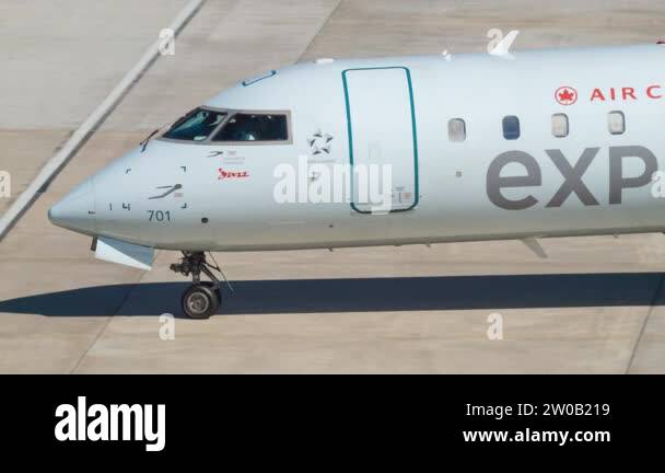 Air Canada Jazz Express Canadair CRJ-705 Regional Jet Airplane Close-up ...