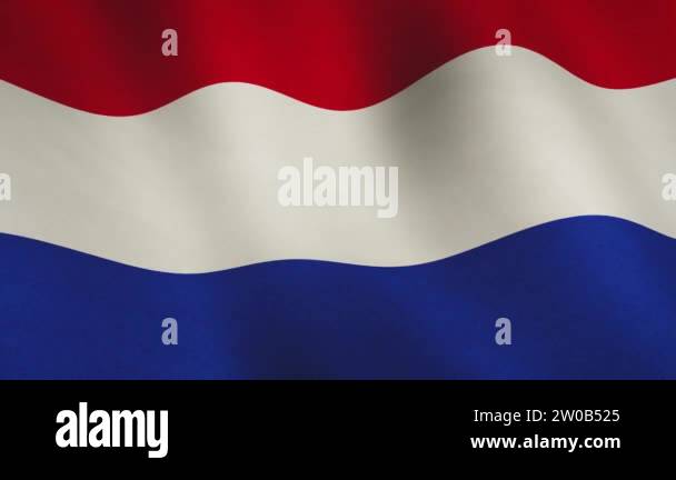 Netherlands background flag waving looping footage. Dutch patriot ...