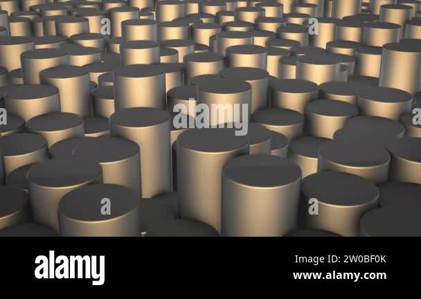 Digital cylindrical futuristic surfaces made Stock Videos & Footage ...