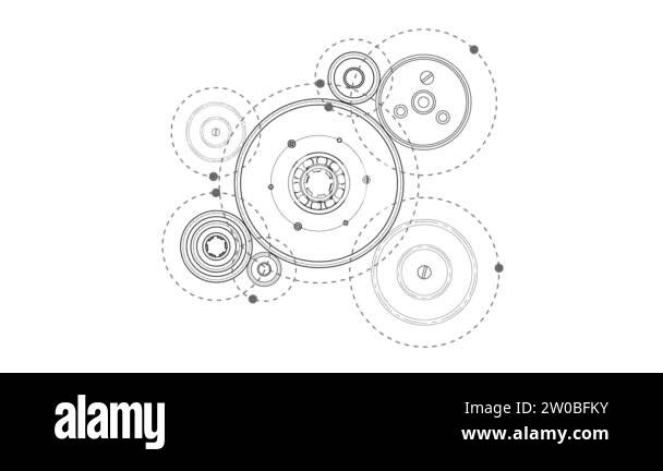 Rotating mechanism of round parts .Machine technology. Technical ...