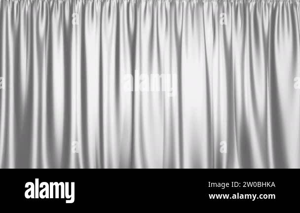 Vertically opening curtain, with alpha mask. High detailed cloth. A ...