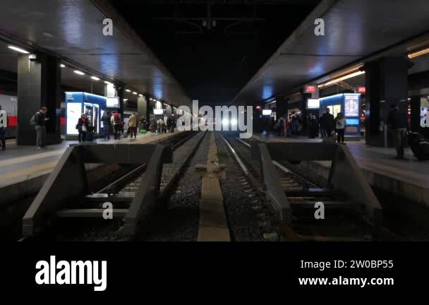 BANGKOK, THAILAND - CIRCA NOVEMBER, 2015: Travellers inside BTS ...