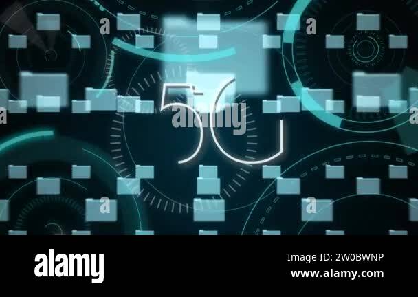 Digital animation of a lock shaped into a circuit board with file ...