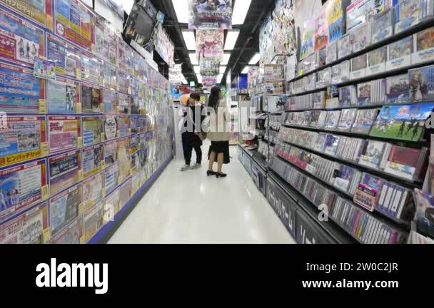 TOKYO, JAPAN - CIRCA MARCH, 2017: Animate manga store interior view ...