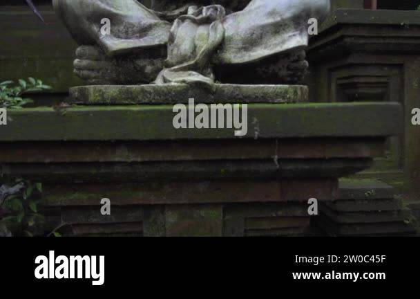 Indonesia god statue in front Bali temple, Indonesia. Traditional ...