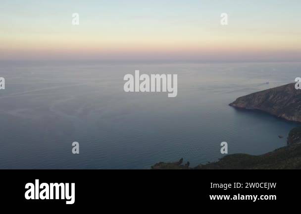 Beautiful aerial video from flying drone of Amazing grand Vulcano ...