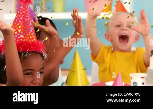 Cheering children with confetti Stock Videos & Footage - HD and 4K ...
