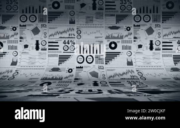 Financial bar charts and growing graphs. Business infographics with ...