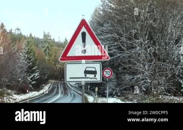 Bad road warning sign Stock Videos & Footage - HD and 4K Video Clips ...