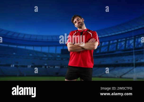 Animation rugby player standing arms Stock Videos & Footage - HD and 4K ...