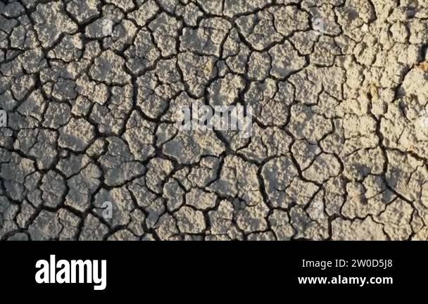 Ecological disaster, drawing of dry land Stock Video Footage - Alamy