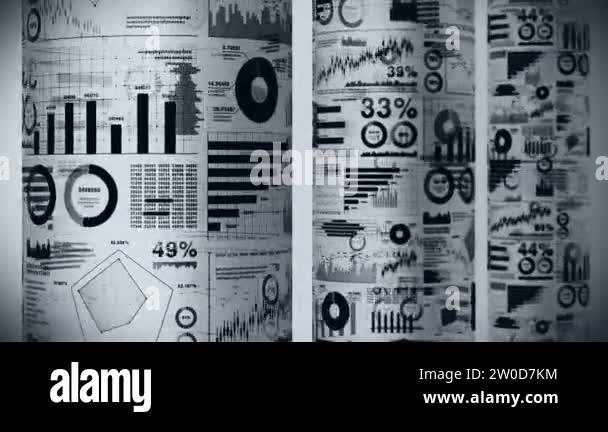 Financial bar charts and growing graphs. Business infographics with ...