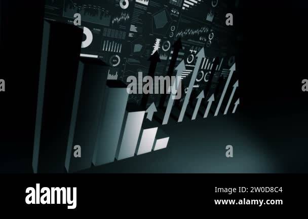 Solid geometric objects for graphs. Rectangular bar chart Infographics ...