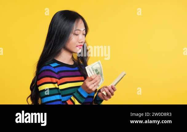 Asian woman counting money Stock Videos & Footage - HD and 4K Video ...