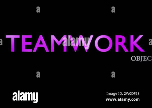 Teamwork concept wordcloud shows squad working together. Team effort ...