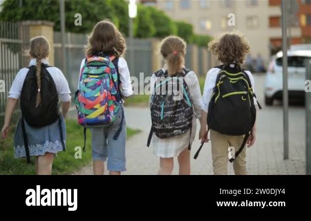 School boys side by side back view Stock Videos & Footage - HD and 4K ...