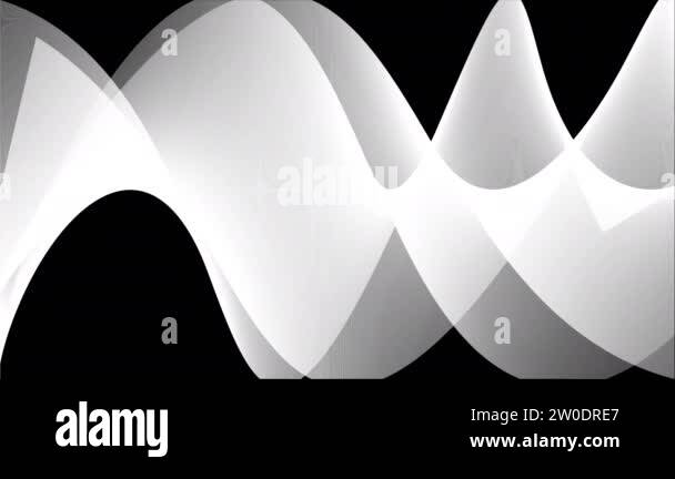 Abstract Architecture Background. White Circular sound wave simple loop . 3d Rendering circles ...