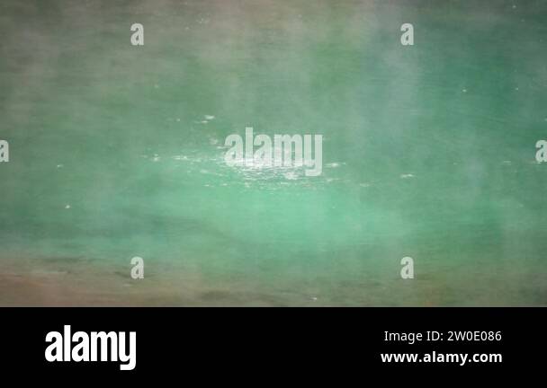 Slow-motion a Boiling Hot Water From Thermal Spring in Taiwan. Pools of ...