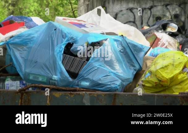 Plastic bags garbage in container Stock Videos & Footage - HD and 4K ...