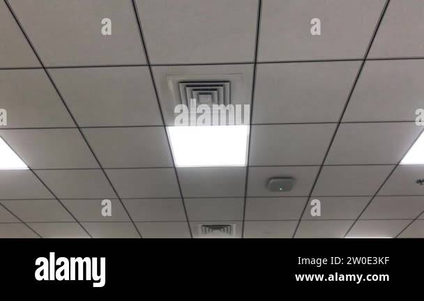 Suspended Grid false ceiling interiors for workstation of an office ...