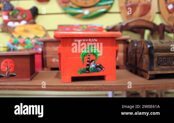 Honduras, San Pedro Sula, May, 2019:Crafts, souvenirs of Honduras Stock ...