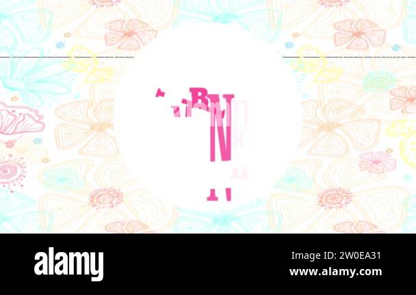 Motion Of Elements Forming Valentines Day Note With Words Be Mine ...