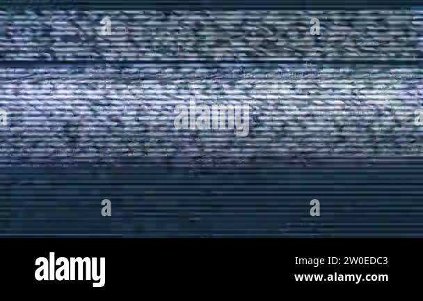 Bad Sync TV, Television Screen with Static Noise from Bad Broadcast ...