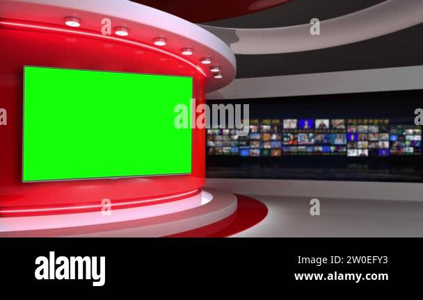 Studio. News Studio. Red Studio. News room. The perfect backdrop for ...