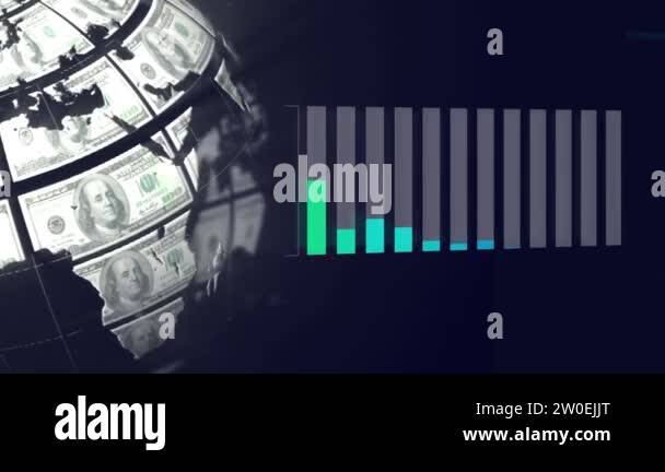 Animation of a gray bar chart appearing from left to right on and ...